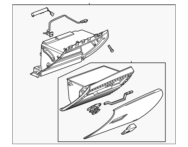 2020-2021 Cadillac CT4 Glove Box Assembly 84833129 | GMPartsDirect.com