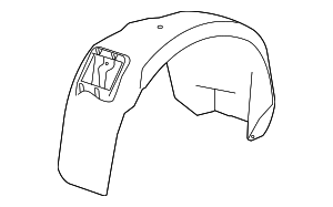 2014-2015 Chevrolet Camaro Fender Liner - Driver's Side (LH) 22829469 ...