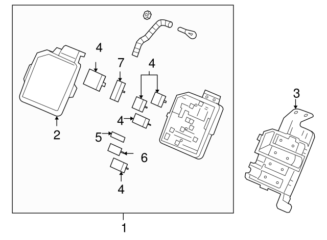 2012-2016 Chevrolet Accessory Wiring Junction Block 23288144 GM ...