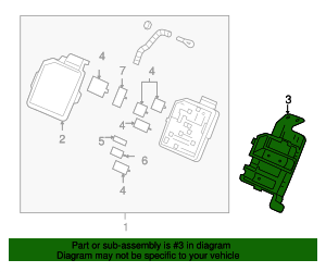 2005-2016 GM Accessory Wiring Junction Block Bracket 22862306 GM ...