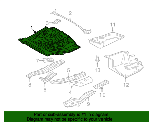 Toyota 2005-2013 Toyota Highlander Floor Pan 58311-0E903 | Toyota Parts