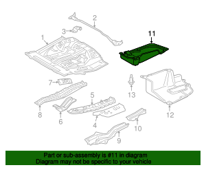 2010 Toyota Highlander Under-Body Shield 58723-0E030 | OEM Parts Online