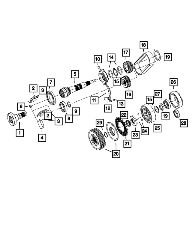 MOPAR GENUINE TRANSFER CASE SHAFT - 68259623AA - 68259623AA | Mopar ...