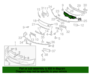 2006 Mitsubishi Lancer Upper Support 6402A033 | OEM Parts Online