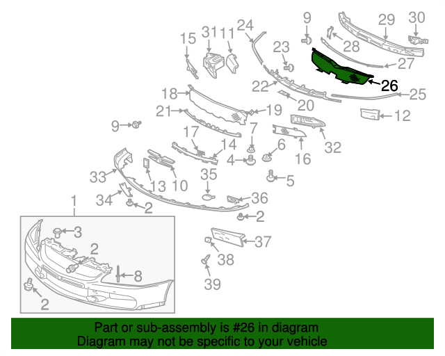 2006 Mitsubishi Lancer Upper Support 6402A033 | OEM Parts Online