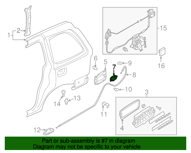 2000-2006 Mazda MPV Opener Assembly LC62-56-890C | AutoNationParts.com