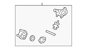 2008-2014 Cadillac Engine Coolant Thermostat and Housing Assembly ...