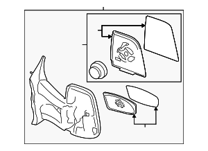 2015-2017 Ford Mirror Assembly CK4Z-17682-FB | Blue Springs Ford Parts