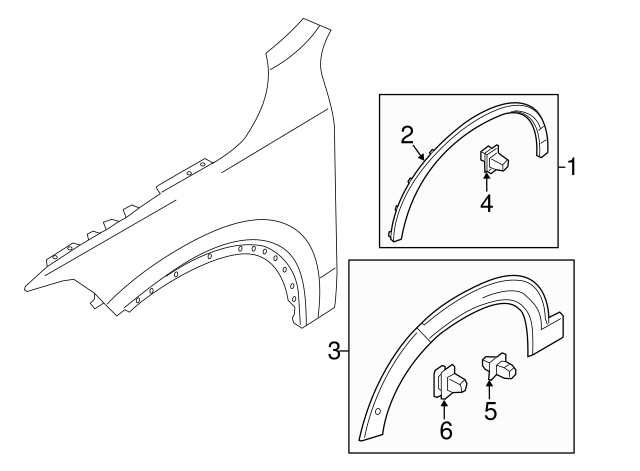 39797253 - Wheel Arch Molding 2016-2023 Volvo XC90 | AutoNationParts.com