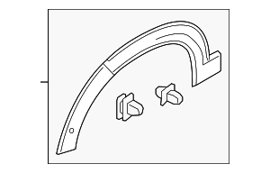 2016-2020 Volvo XC90 Wheel Arch Molding 39836879 | TascaParts.com