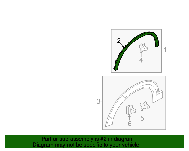 39797253 - Wheel Arch Molding 2016-2023 Volvo XC90 | AutoNationParts.com