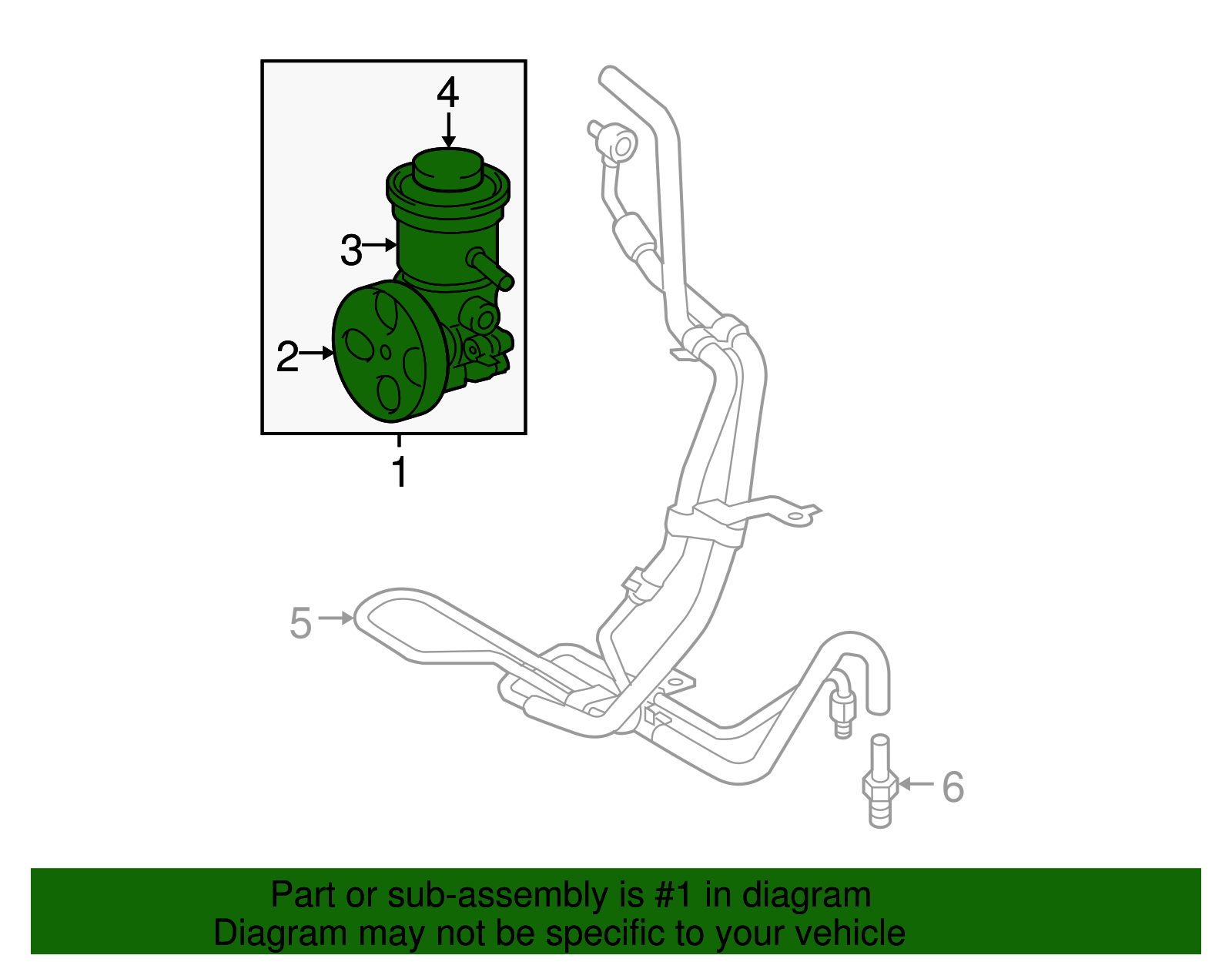 2005-2023 Toyota Tacoma 2005-2023 Toyota Tacoma - Power Steering Pump ...