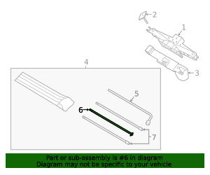 JB3Z-17081-B - Floor Jack Handle 2019-2024 Ford Ranger | Ford Parts Direct