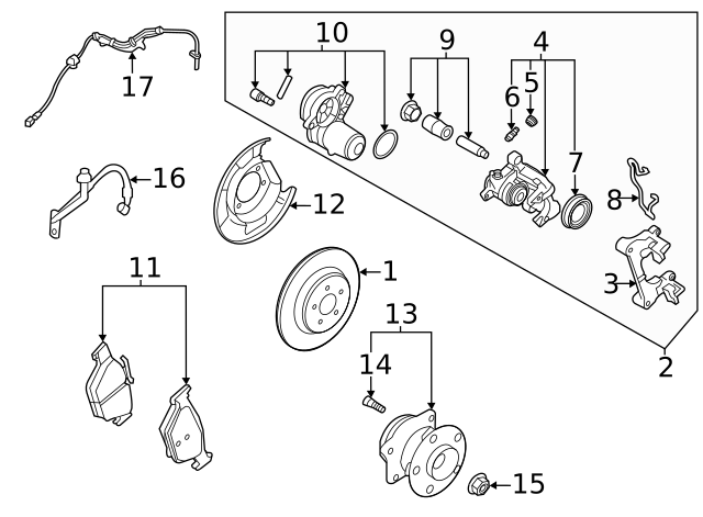 2015-2024 Subaru Disc Brake Caliper Piston Boot 26629AL000 | Subaru ...