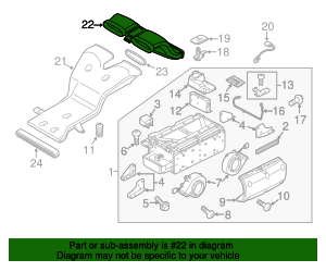 958-573-553-00 - Drive Motor Battery Compartment Cooling Fan Duct 2011 ...