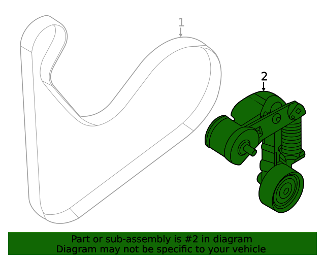 25280-2M000 - Serpentine Tensioner 2020-2023 Kia Rio | Kia.Parts Store