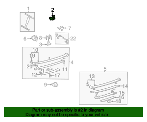 48505-35050 - Shock Upper Bracket - 1995-2004 Toyota Tacoma | DiscMonster