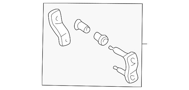 1995-2000 Toyota Tacoma Shackle 04483-04040 | Toyota Parts Center