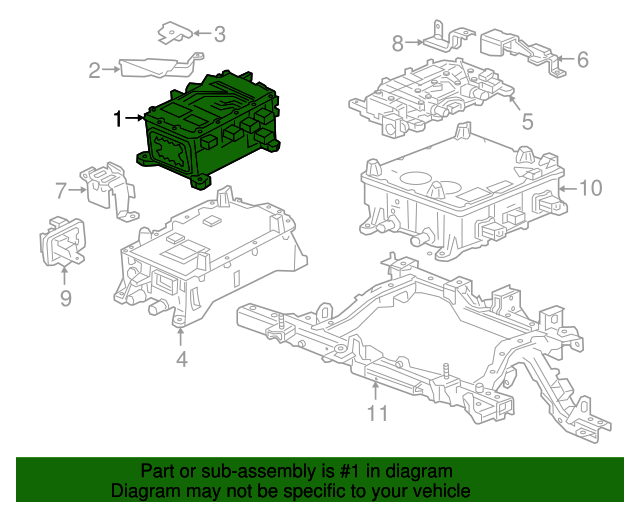 2017-2021 Chevrolet Bolt EV Alternator Battery Control Wiring Junction ...