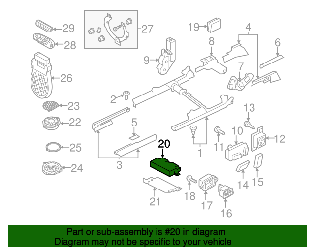 2009-2017 Audi Control Module 8T0-959-760-F | OEM Parts Online
