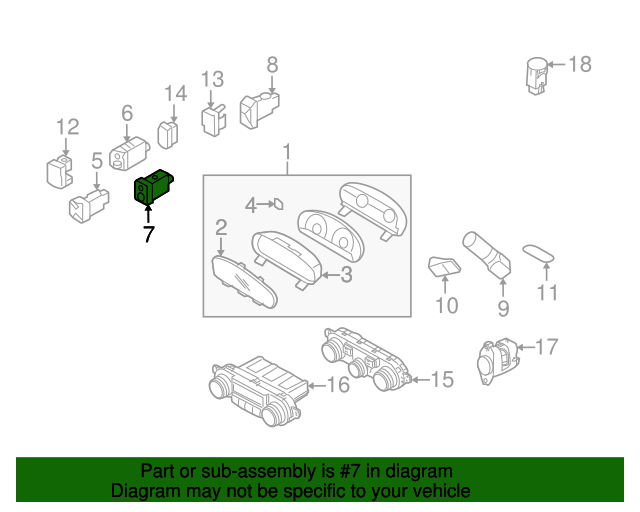 94950-2G100S8 - Instrument Light Rheostat 2006-2008 Kia Optima | Kia ...