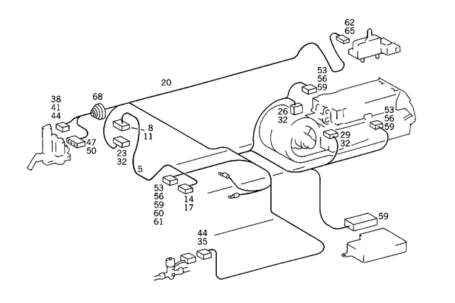 018-545-38-28 - Receptacle Housing 1954-2003 Mercedes-Benz | Mercedes ...
