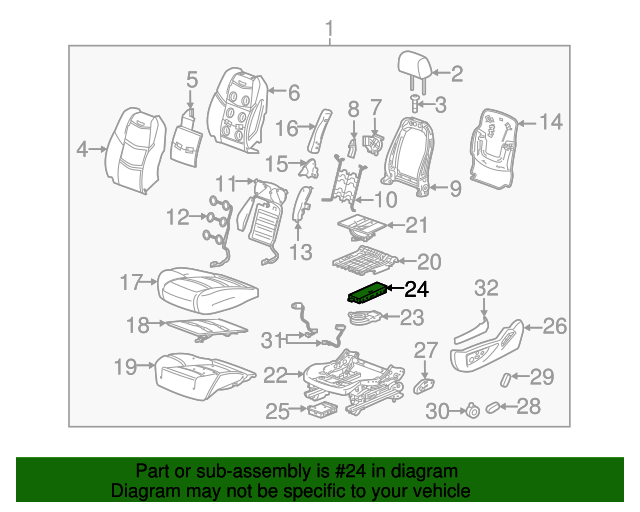84109509 - Driver Seat Bolster Memory Module 2015-2020 GM | Chevrolet ...