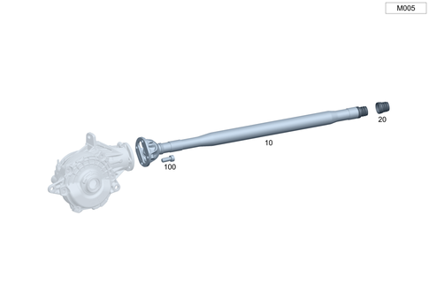 Front Axle Differential Propeller Shaft for 2025 Mercedes-Benz GLC43 ...