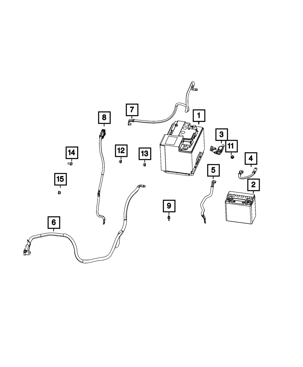 2020-2021 Jeep Compass Battery Cable 68435953AB | QuirkParts