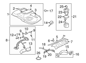 2007-2024 Mitsubishi Tank Pressure Sensor 8651A025 | OEM Parts Online