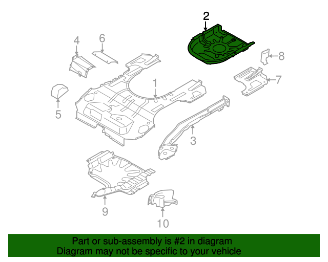 30787623 - Spare Tire Panel - 2006-2013 Volvo C70 | Volvo OEM Parts Direct