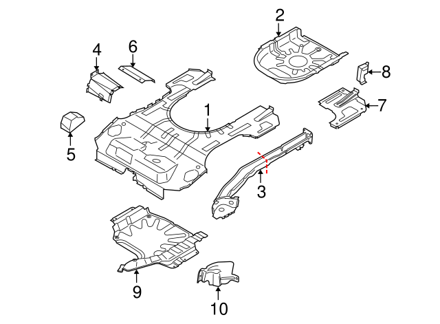 31299546 - Frame Rail - 2006-2013 Volvo C70 | Volvo OEM Parts Direct