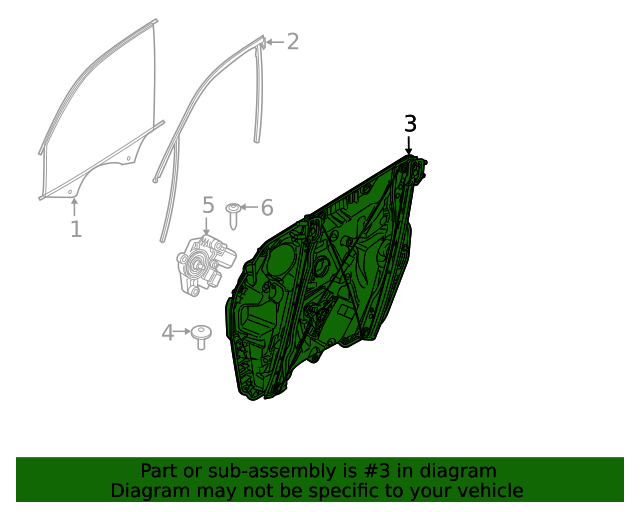 51339463719 - 2019-2024 BMW Window Regulator (51-33-9-463-719) | BMW of ...