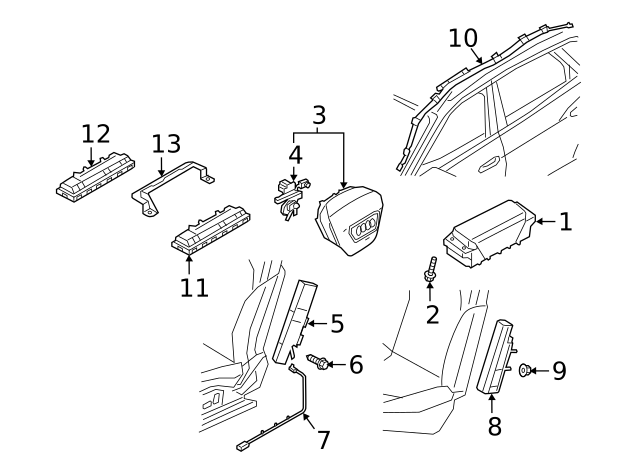 4K0-971-553-A - Air Bag Wiring Harness 2019-2024 Audi | AutoNationParts.com