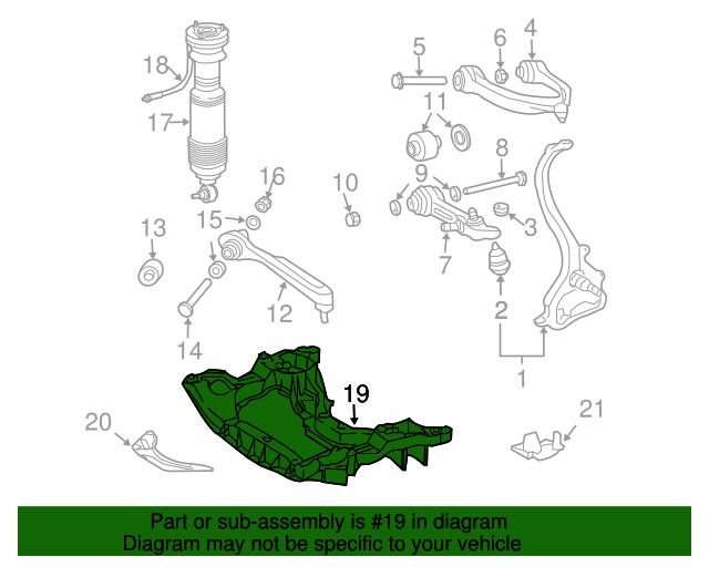2009-2012 Mercedes-Benz Suspension Subframe Crossmember 230-628-03-57 ...