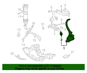 211-330-67-20 - Steering Knuckle 2003-2012 Mercedes-Benz ...