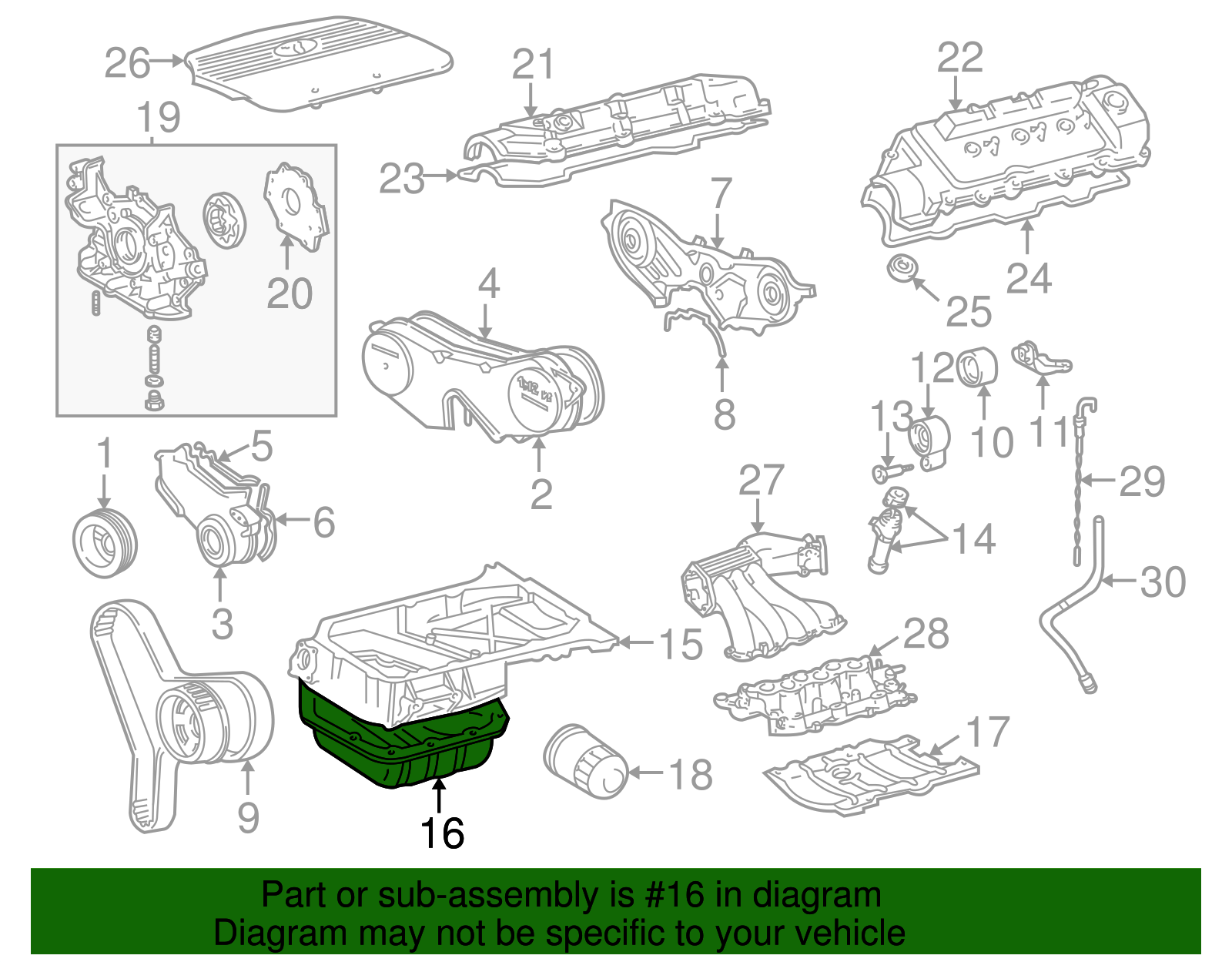 1994-2010 Toyota Oil Pan 12102-20010 | Toyota San Diego Parts