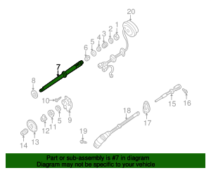 1994-2009 Mazda Upper Shaft ZZM0-32-550 | RealMazdaParts.com