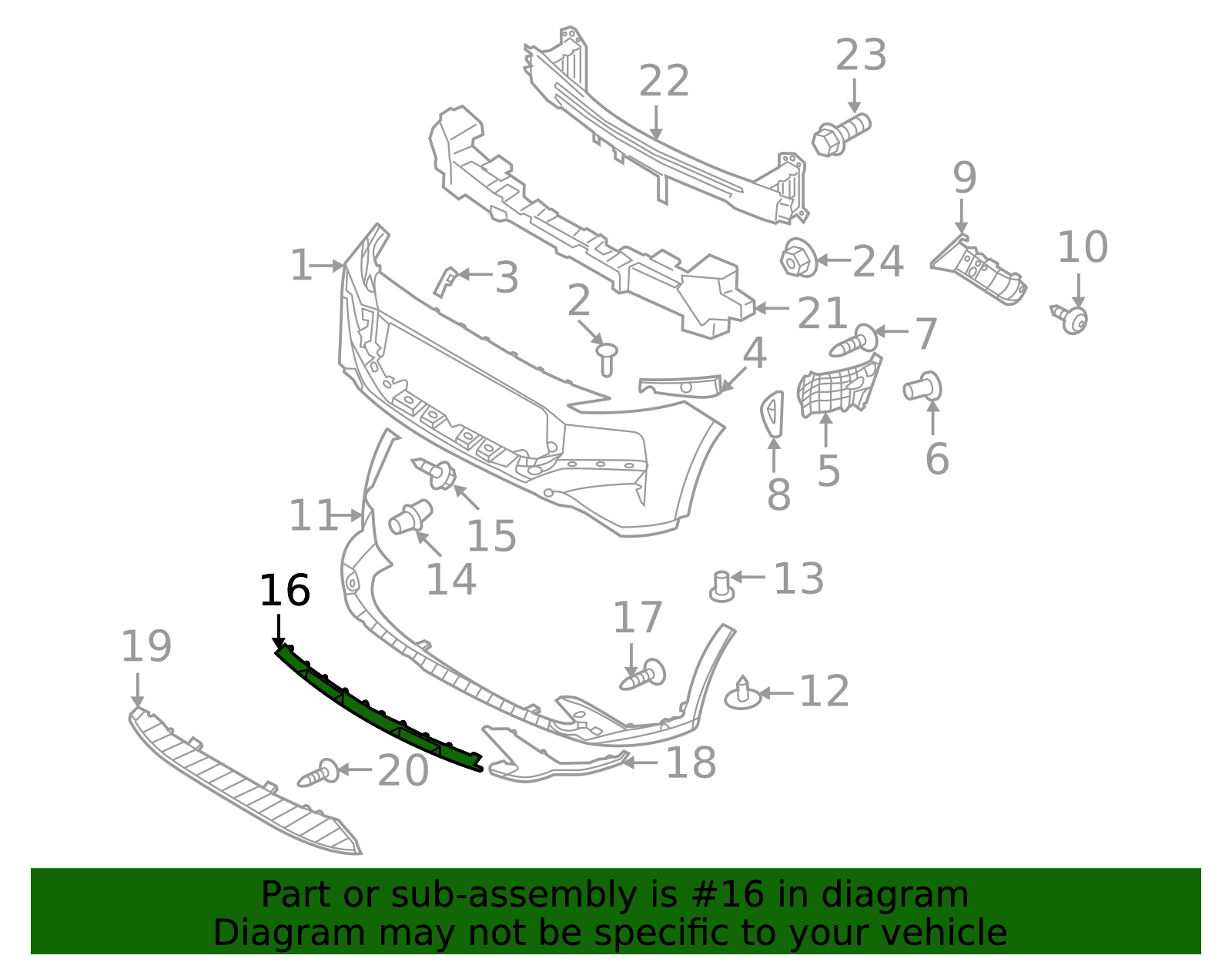 86577-S2600 - Bumper Trim 2021-2023 Hyundai Santa Fe | AutoNation Parts