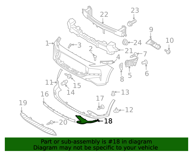 86578-S2600 - Bumper Trim 2021-2023 Hyundai Santa Fe | AutoNationParts.com