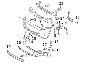 Genuine Skid Plate for 2021-2023 Hyundai Santa Fe | Part# 86577-S2500 ...