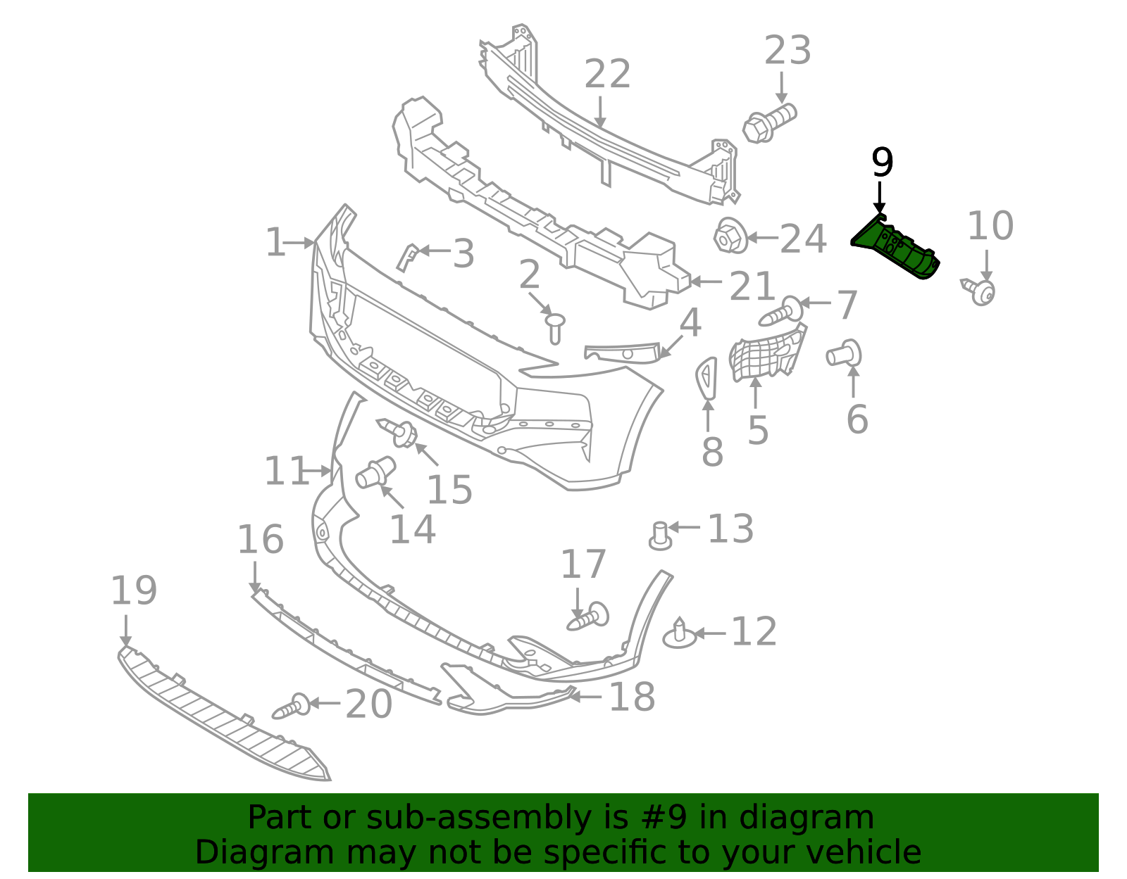 2021-2023 Hyundai Santa Fe Side Bracket 86552-S2500 | OEM Parts Online