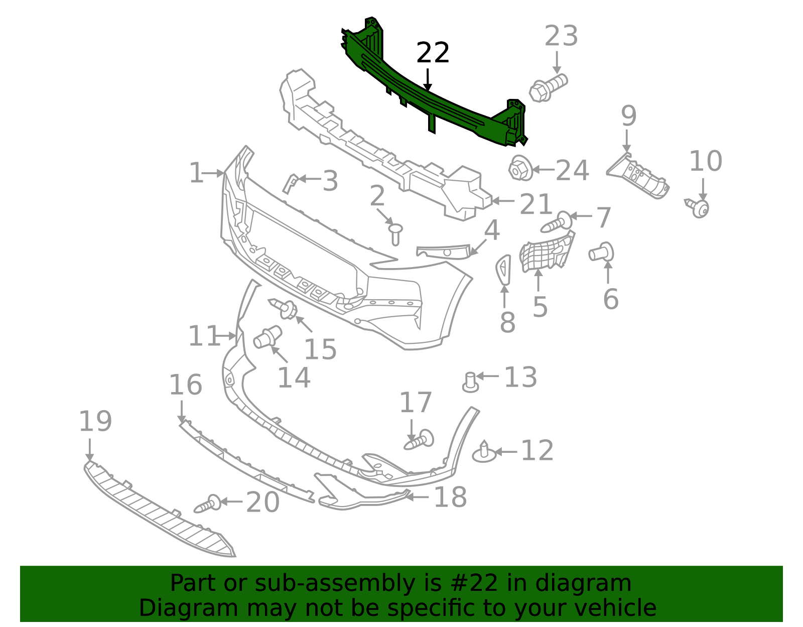 2021-2023 Hyundai Santa Fe Impact Bar 64900-R5000 | OEM Parts Online