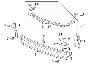 2019-2022 Chevrolet Blazer Center Support - Driver's Side (LH) 84246531 ...
