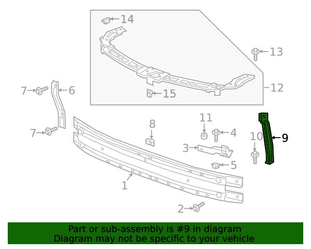 2019-2023 Chevrolet Blazer Outer Brace - Passenger Side (RH) 42441542 ...