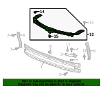 2019-2025 Chevrolet Blazer Front Bumper Fascia Center Support 84623709 ...