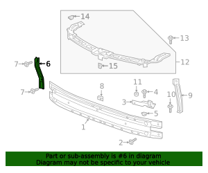 2019-2024 Chevrolet Blazer Front Bumper Fascia Support Brace 84448432 ...