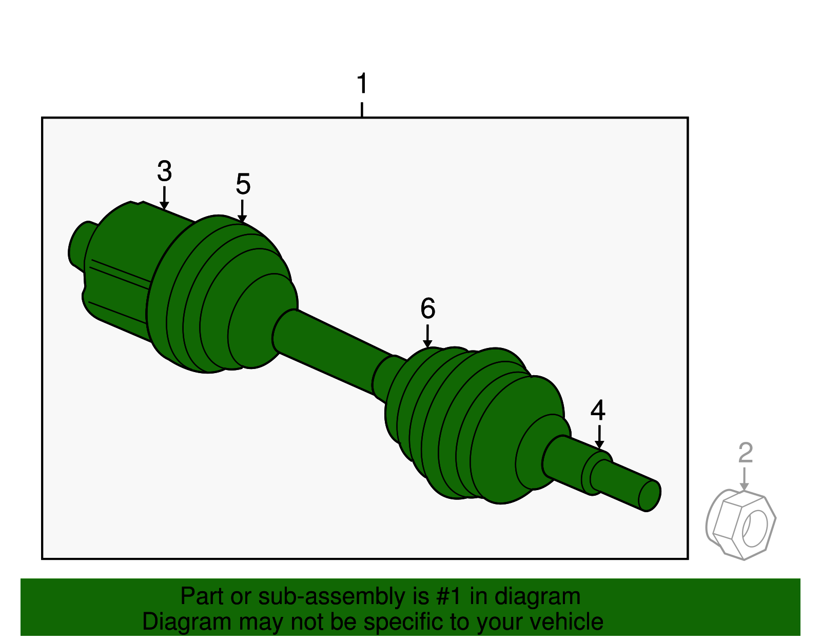 84212542 - Front Half-Shaft Assembly 2010-2017 GM | Big 3 Auto Parts