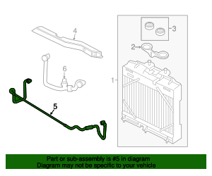 17-12-7-580-965 - Coolant hose 2010-2018 BMW | AutoNation Parts