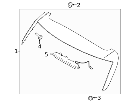 Rear Spoiler for 2023 Hyundai Palisade | Hyundai OEM Parts Direct